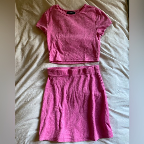Honeybum | Tops | Honeybum Buttercup Terry Skirt Set | Poshmark